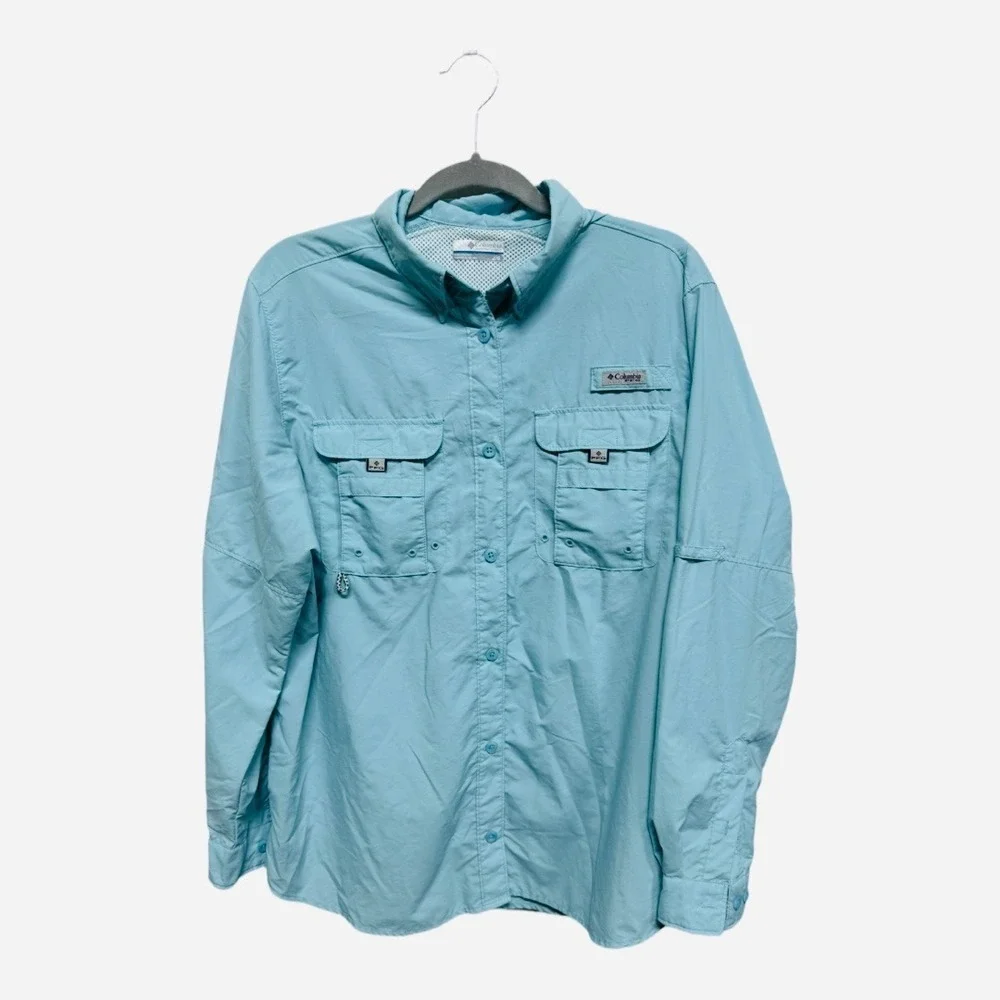 Columbia | Shirts | Columbia Pfg Bahama Long Sleeve Shirt Button Up ...